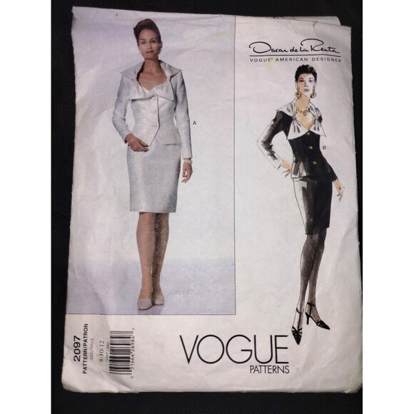 Vogue | Other | Vogue 297 Oscar De La Renta Sewing Pattern Sizes 8 0 12 ...